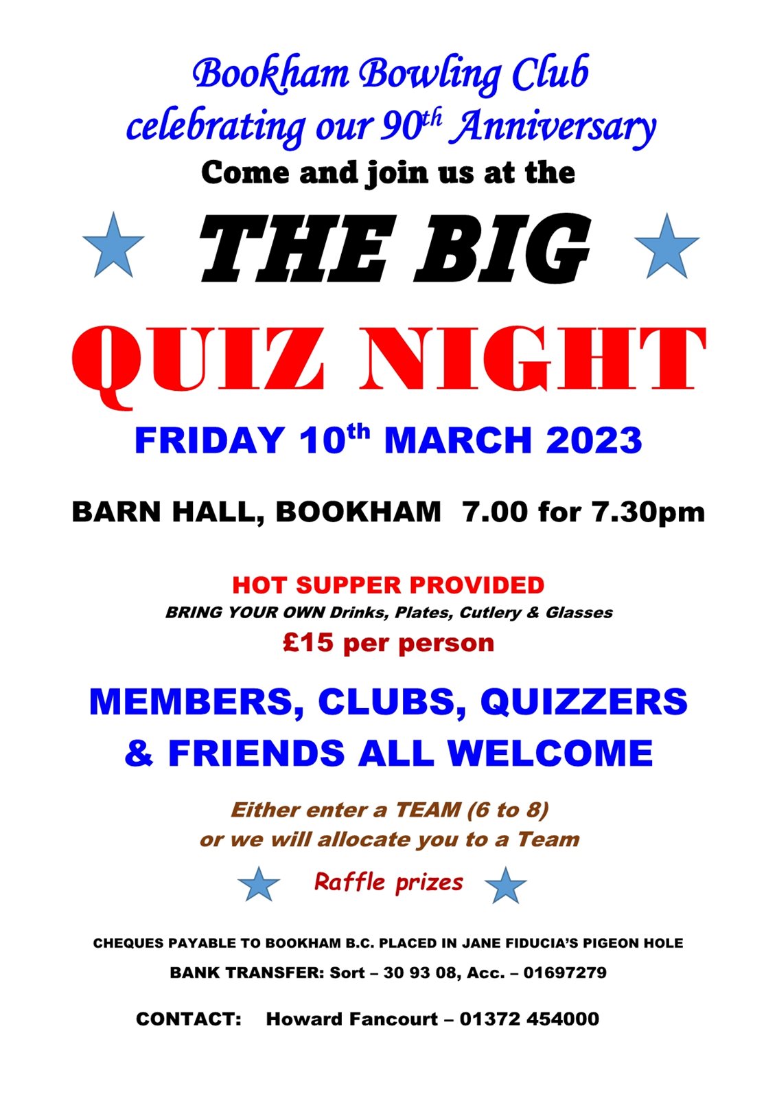 Bookham Bowls Club home page